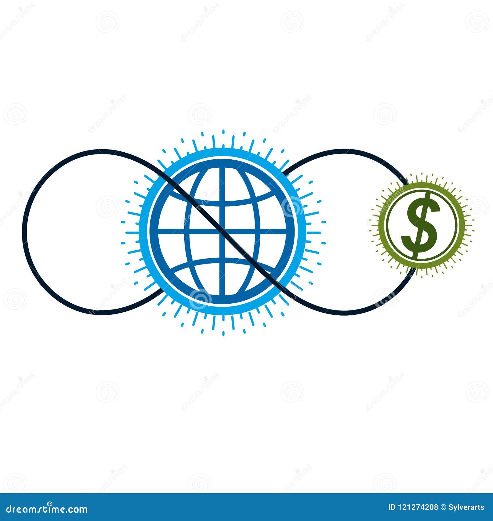 Global Cooperation and Business Conceptual Logo, Unique Vector S Stock ...