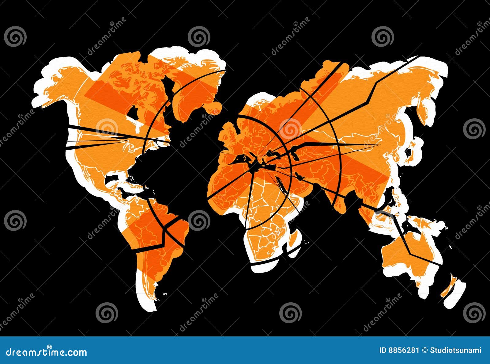 Global crisis stock illustration. Illustration of pieces - 8856281