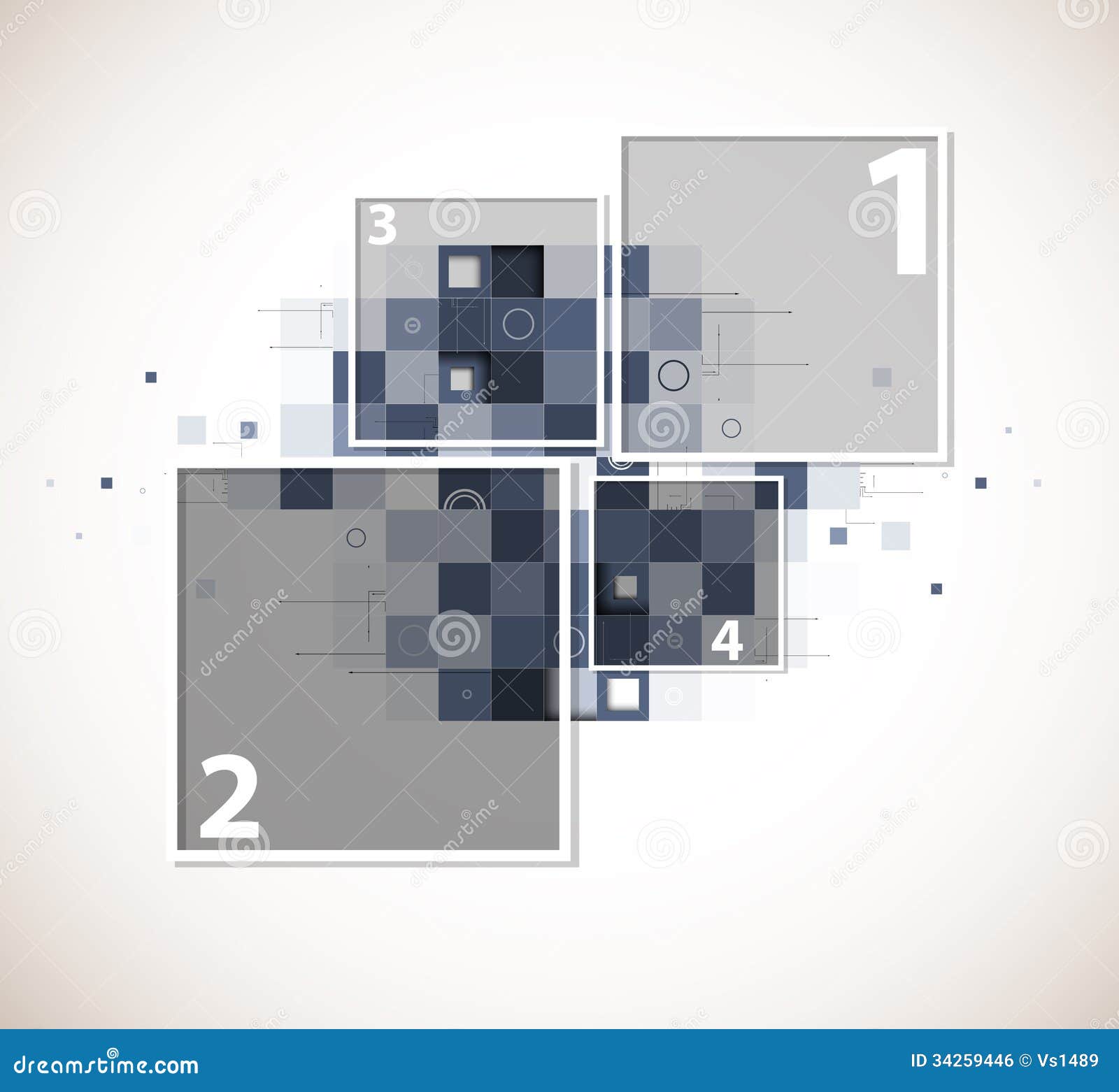 Global Cube Computer Technology Concept Business Background Stock ...