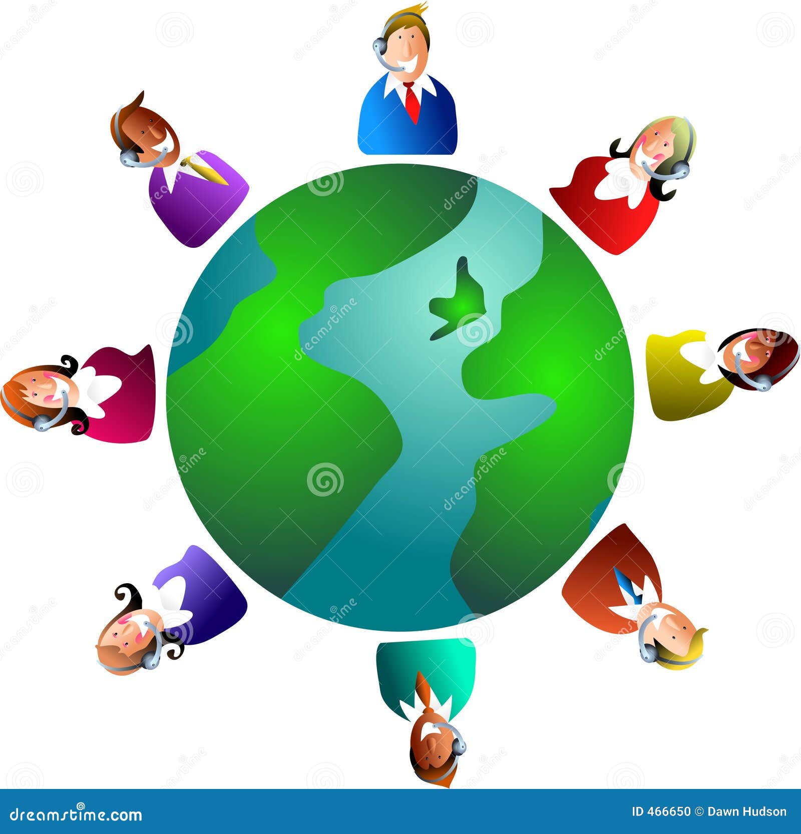 Global customer service stock illustration. Illustration of clipart ...