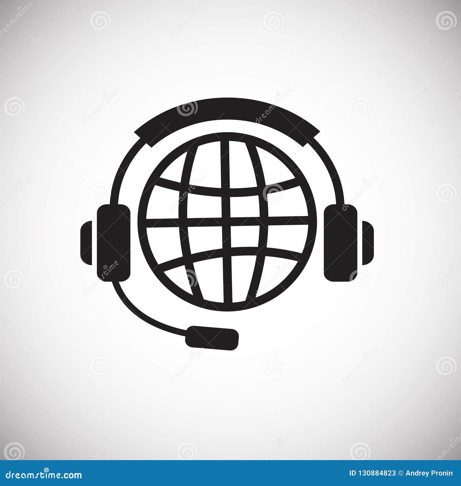 Global Customer Service on White Background Stock Vector - Illustration ...