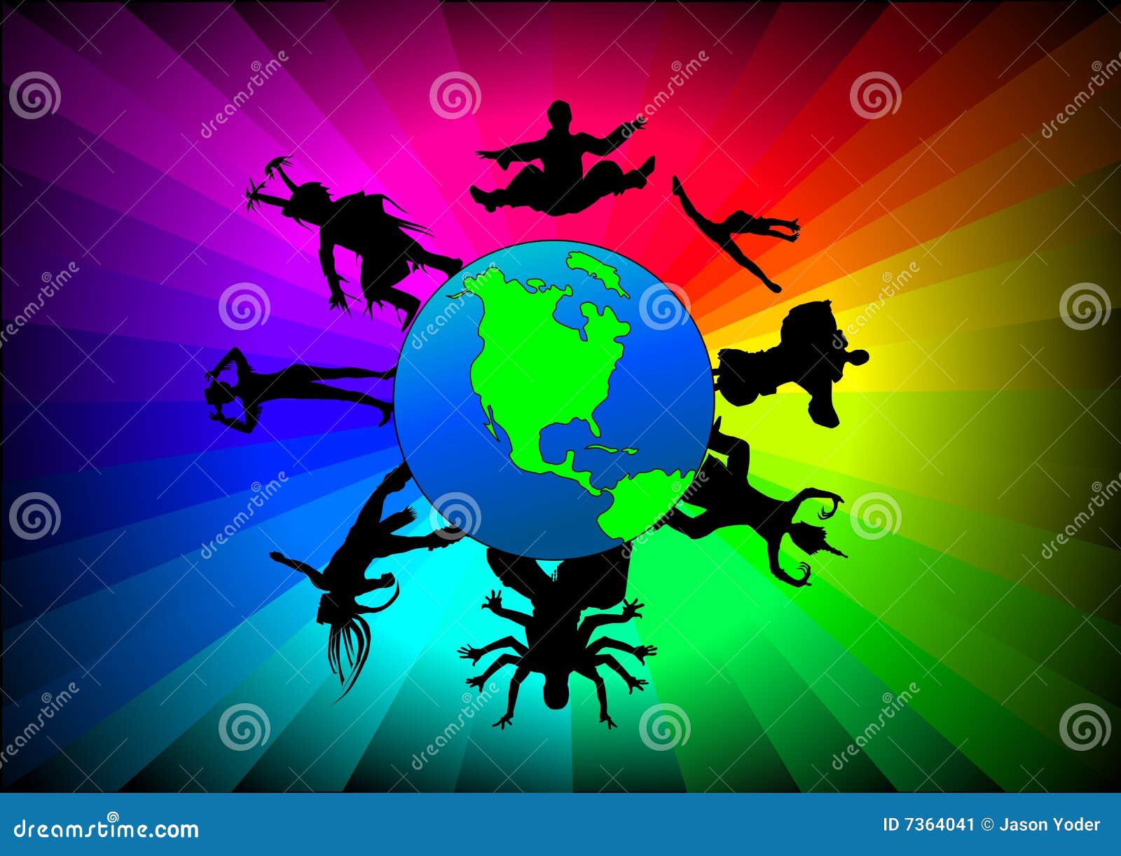 Global Dance stock illustration. Illustration of beat - 7364041