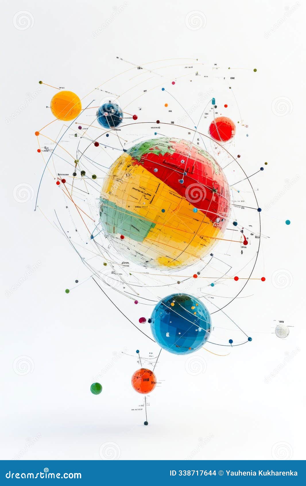 Global Data Connectivity Infographic Design Stock Illustration ...