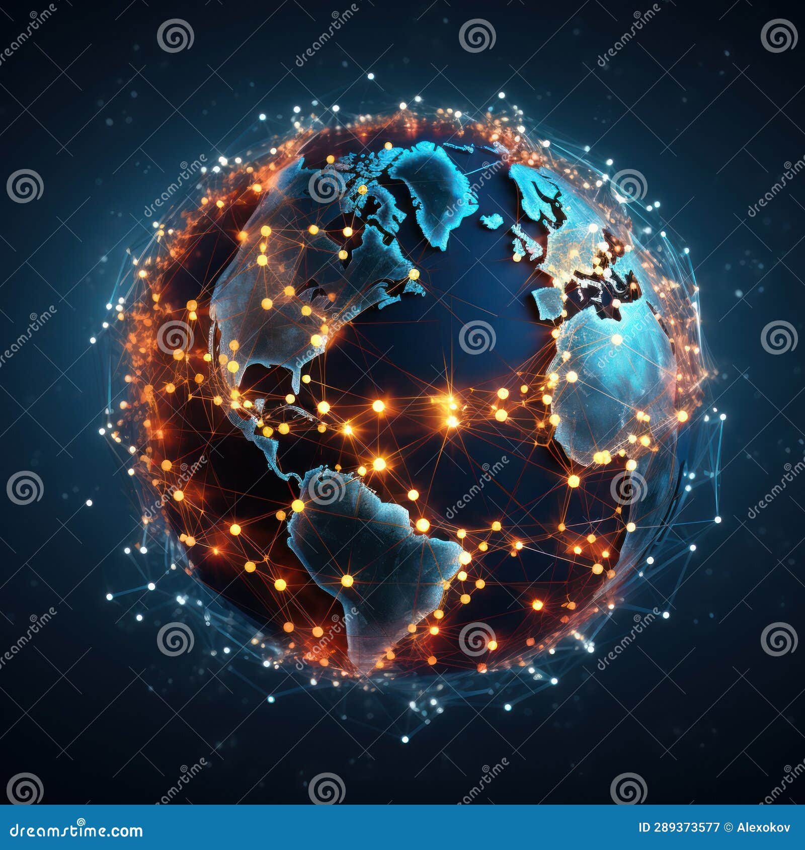 Global Data Exchange: Connecting the World AI Generated Stock ...