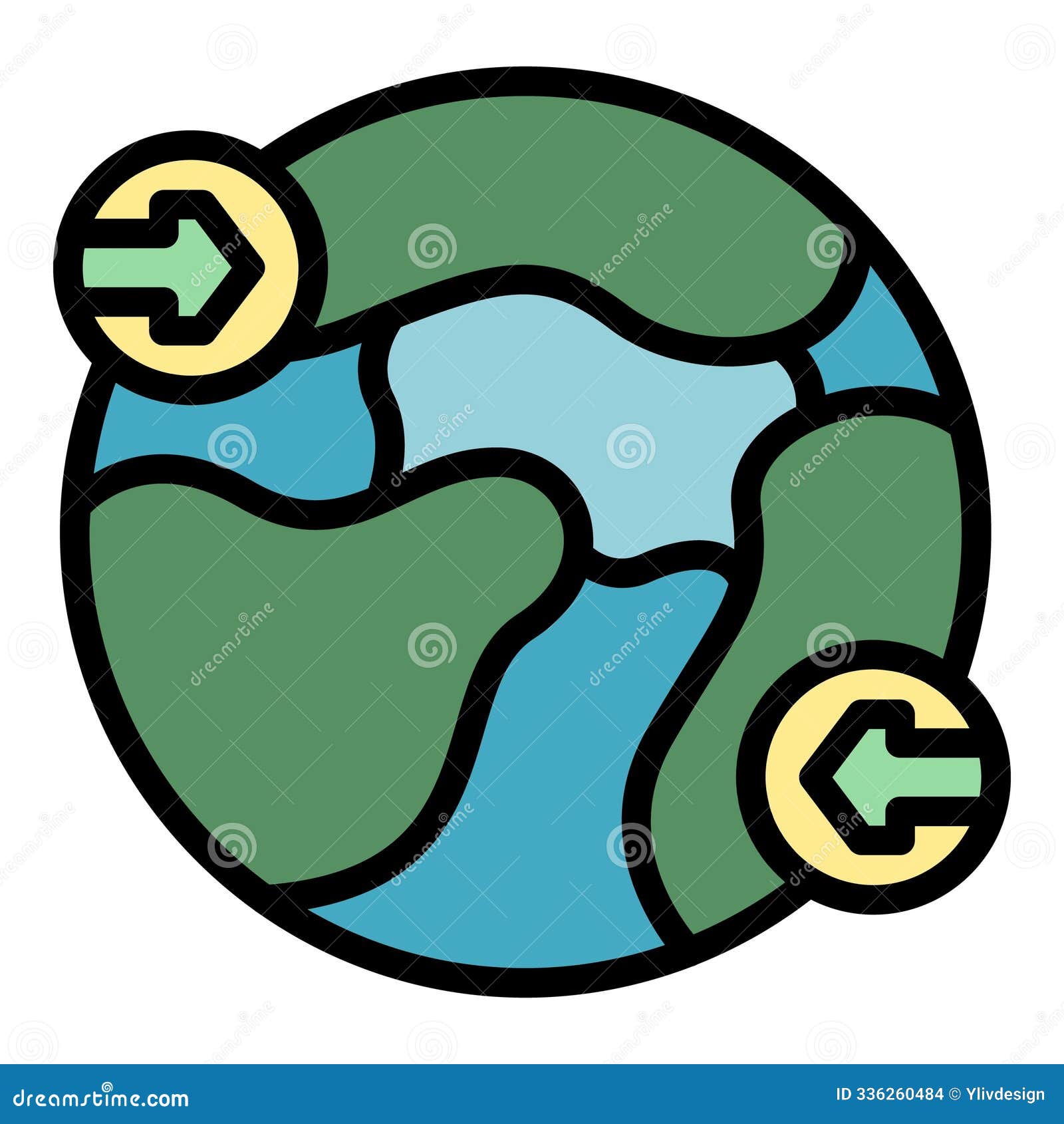 Global Data Exchange Symbolized by Arrows Pointing at Each Other Around ...