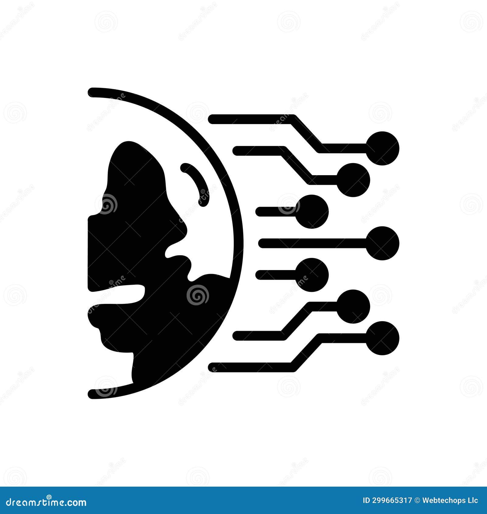 Black Solid Icon for Global Data, Networking and Communication Stock ...
