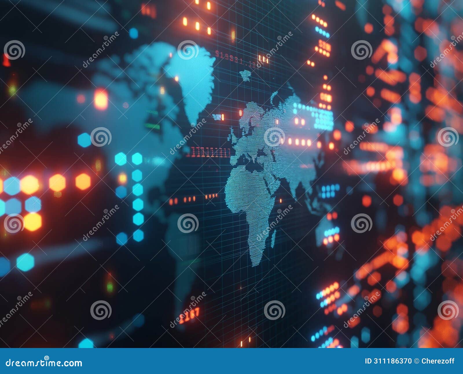 Global Data Network Connectivity Concept Stock Photo - Image of ...