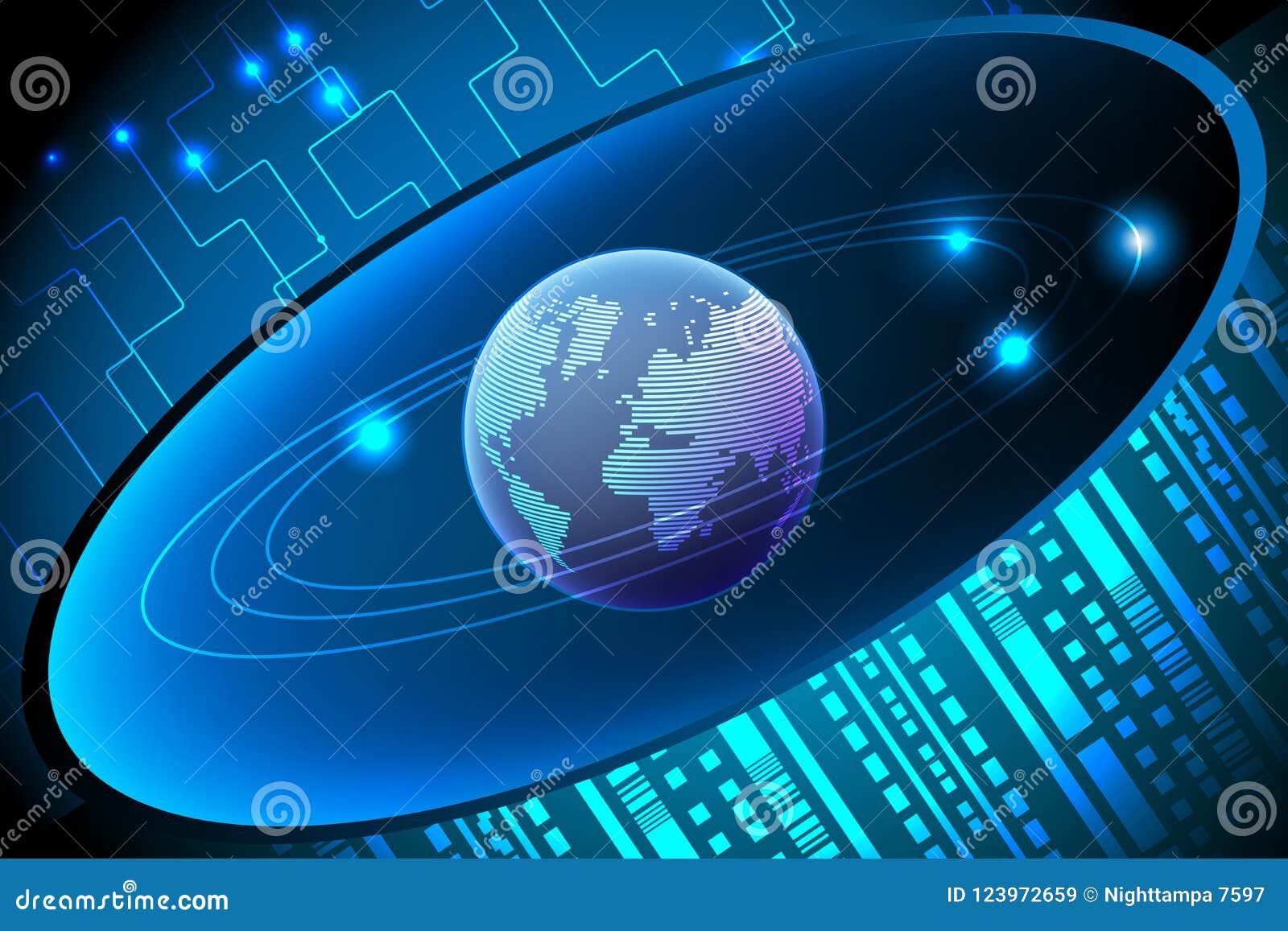 Global Data Network Transformation,Digital Communication,concept ...