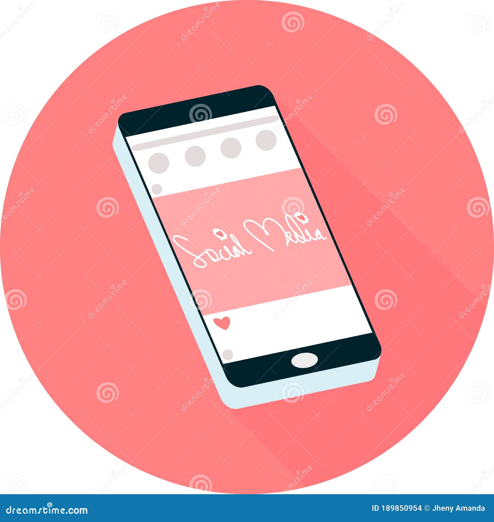 Global Data Sharing Concept Vector Illustration Using Mobile Smartphone ...