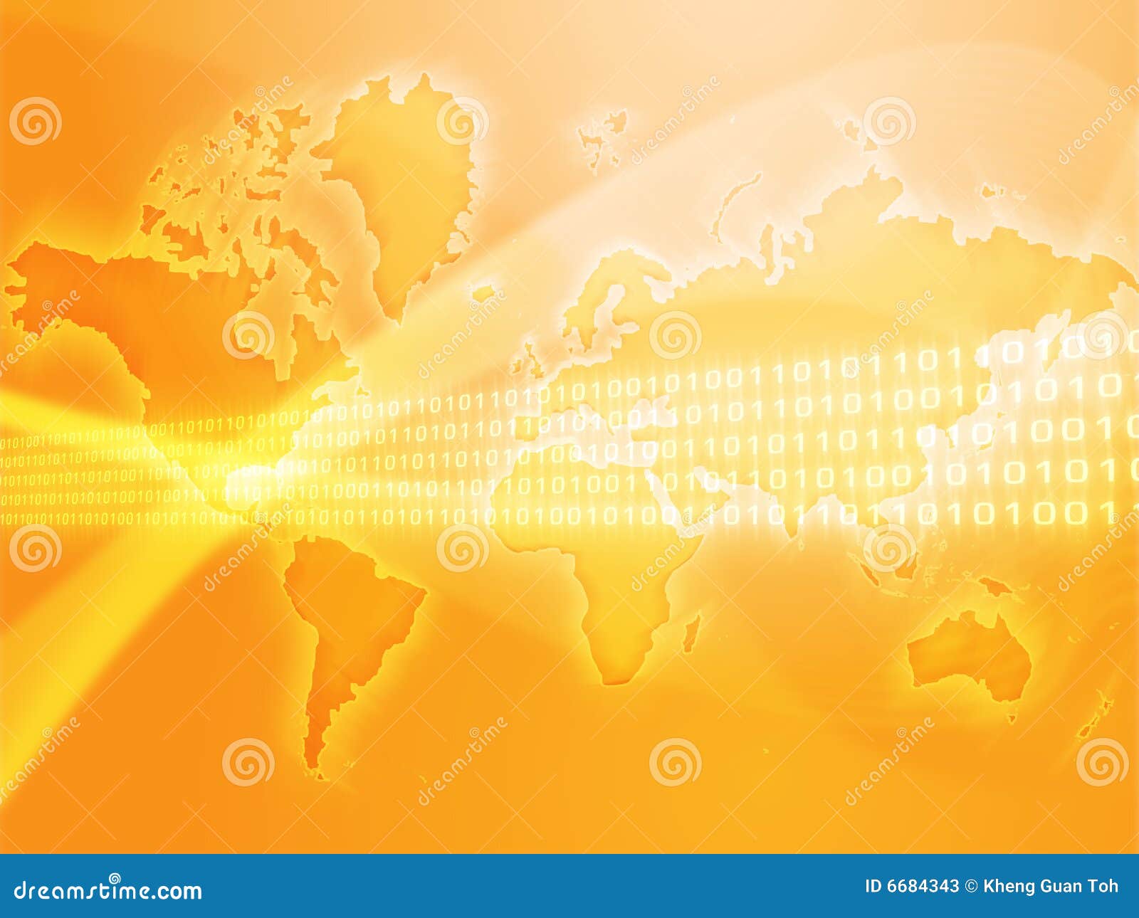 Global data transfer stock illustration. Illustration of network - 6684343