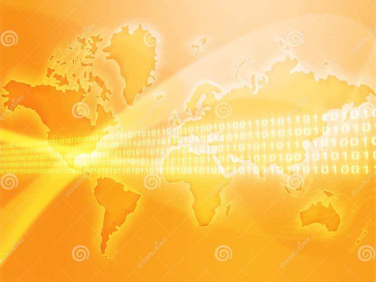Global data transfer stock illustration. Illustration of network - 6684343