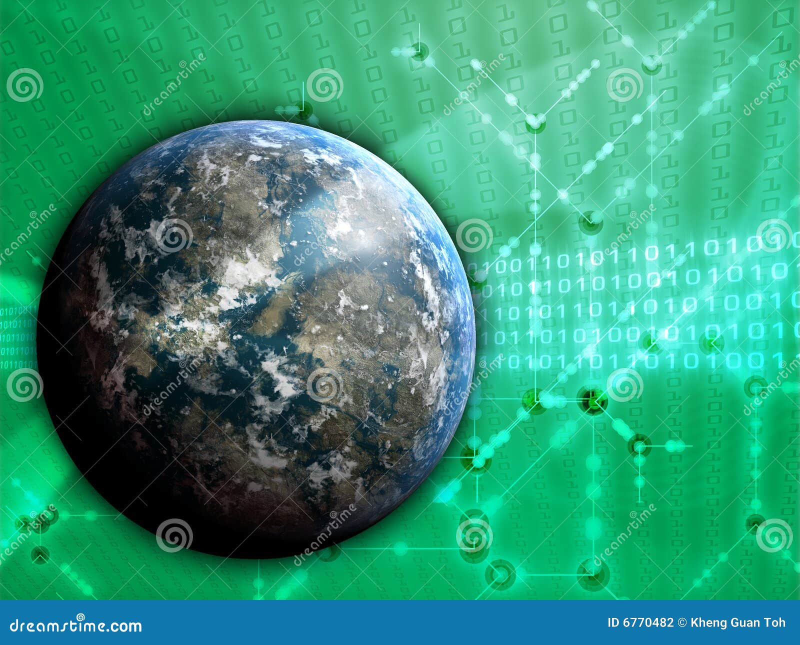 Global data transfer stock illustration. Illustration of world - 6770482