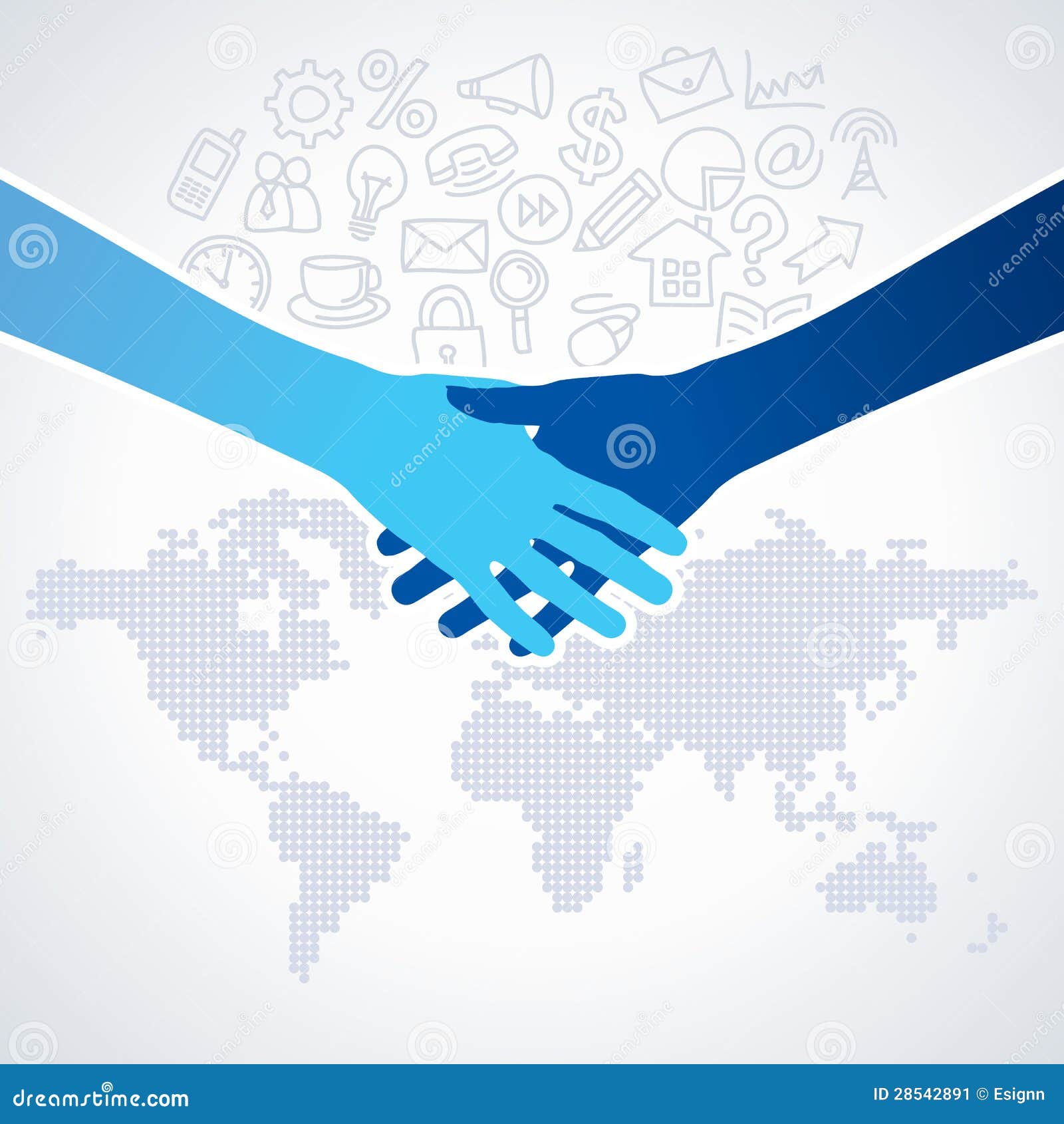 Global Deal with Office Icon Stock Vector - Illustration of finance ...