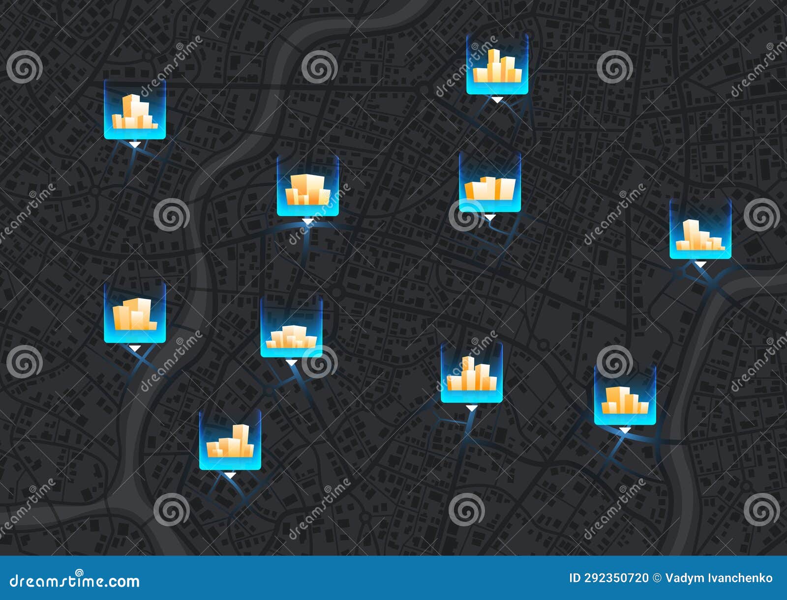 Global Delivery Logistics Network. Abstract Banner for on-time Deliver ...