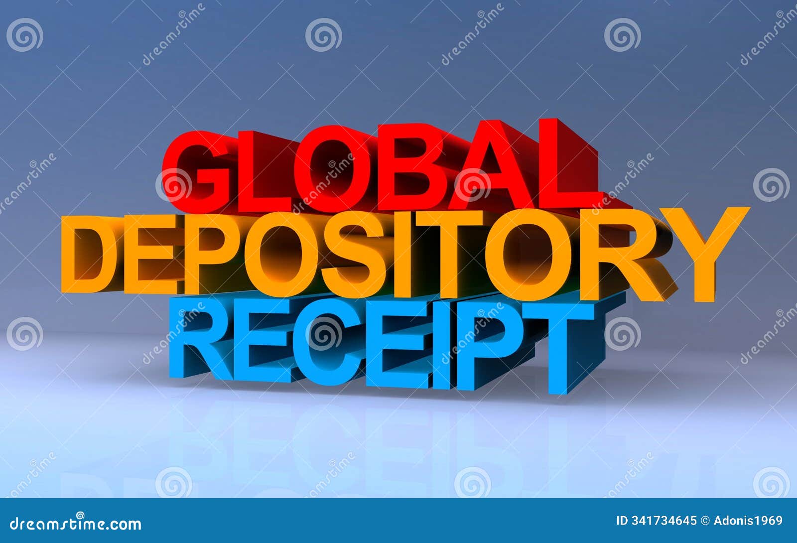 Gdr Global Depository Receipt Concept With Big Word Or Text And Team ...