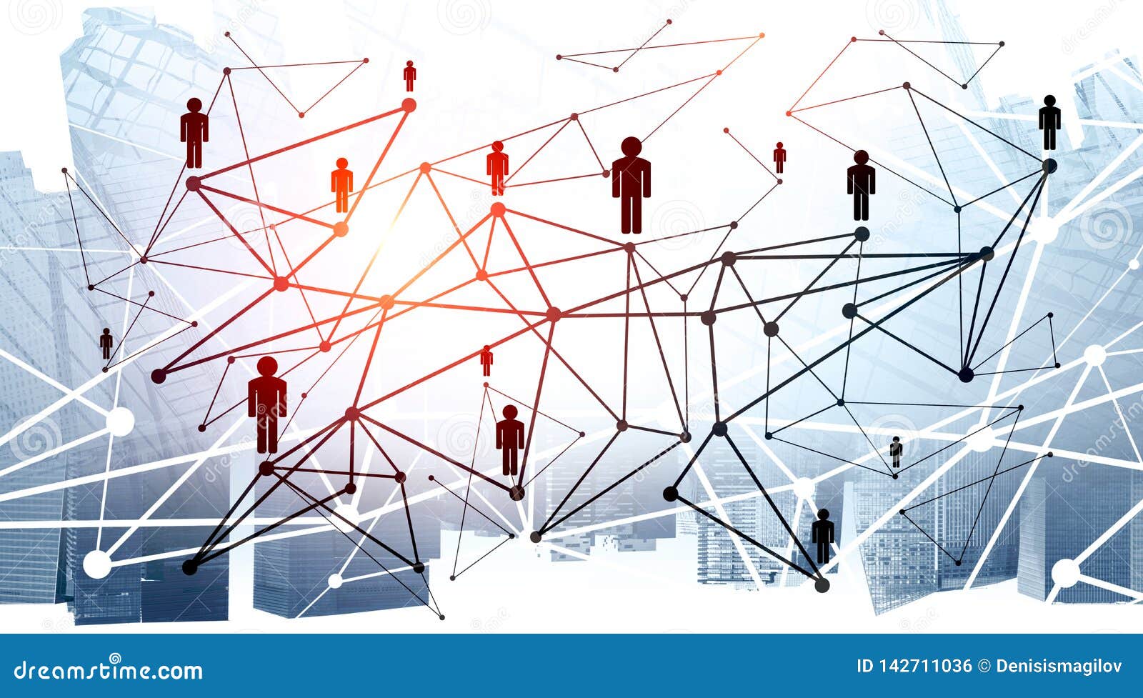 Global Digital Connections with Technology Stock Illustration ...