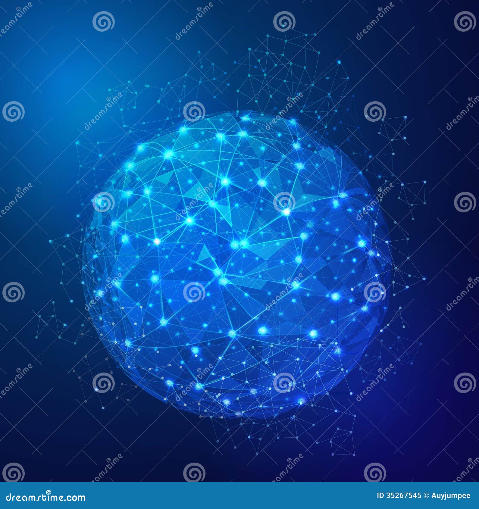 Global Digital Mesh Network Stock Vector - Illustration of texture ...