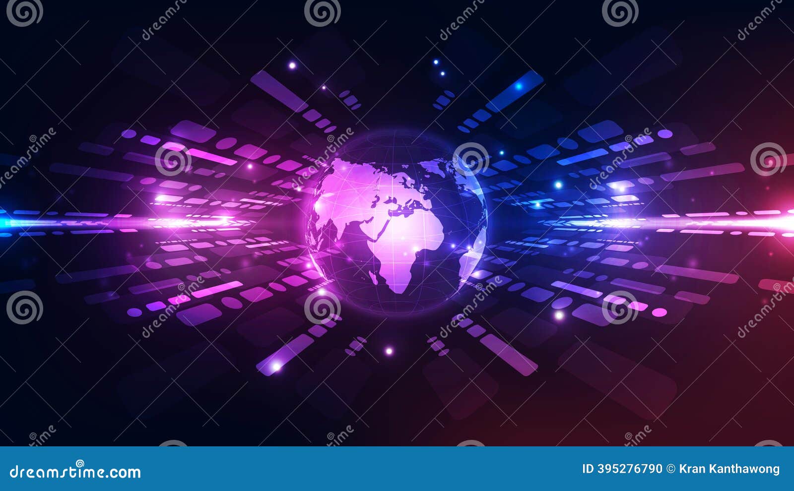 Data Flow Lines With AWS And Azure Icons. Illustrating The Smooth Flow ...