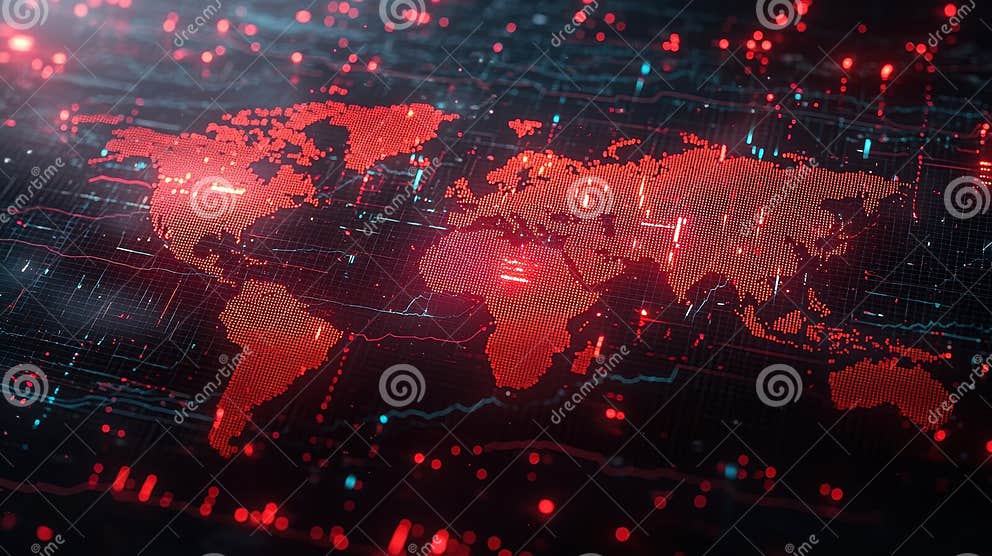 Global Digital Network Trends Infographic on Cybersecurity Insights ...