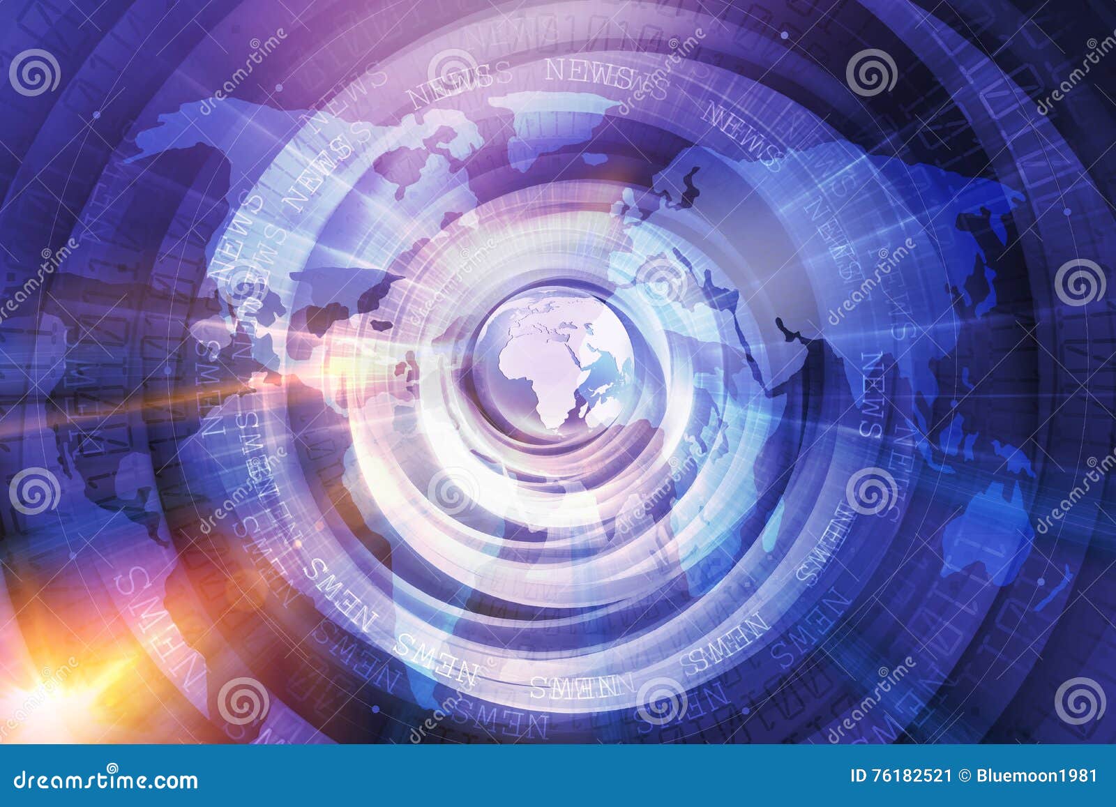 Global Digital World Internet Connections Technology Background Stock ...