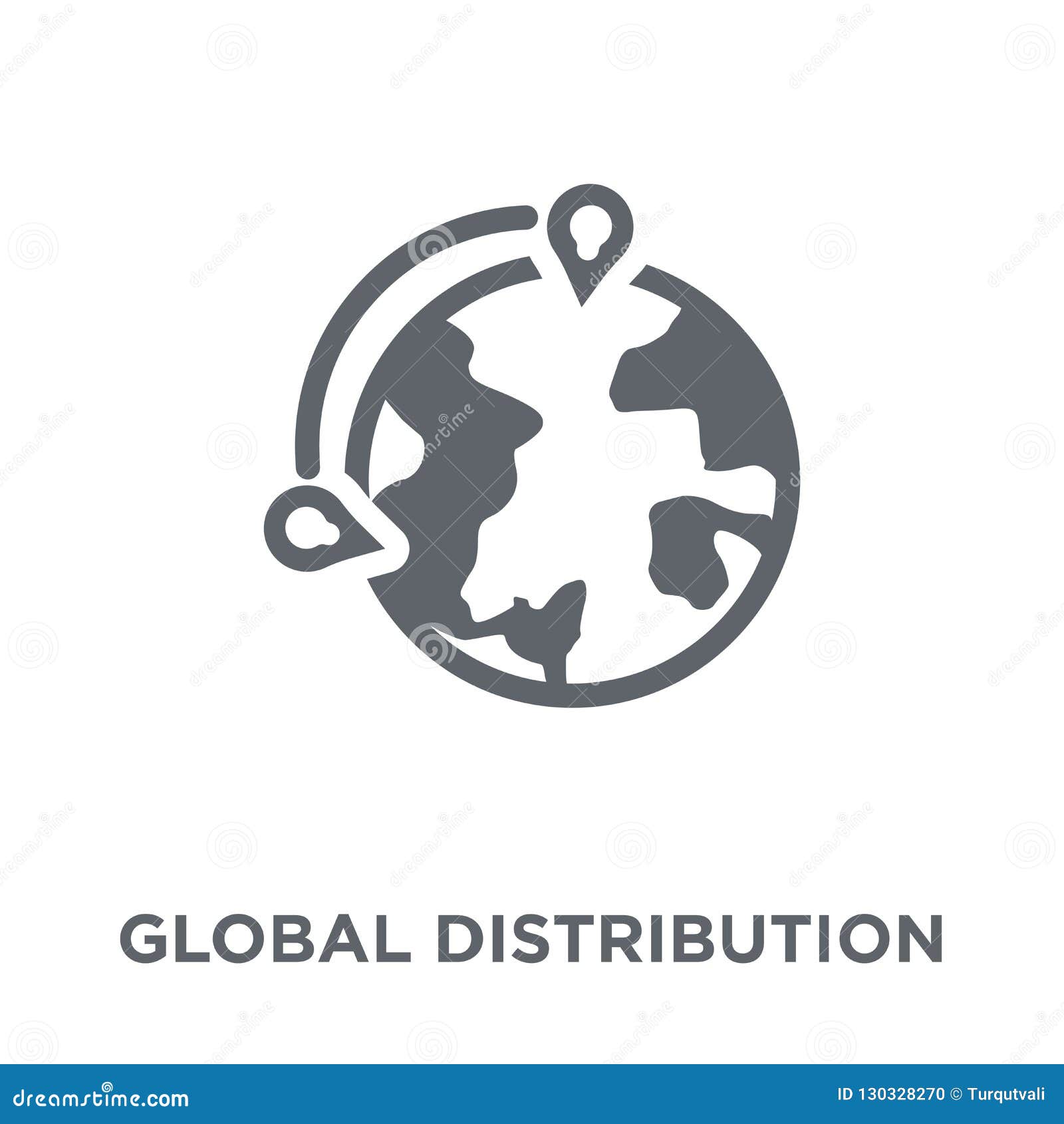 Global Distribution Network Stock Photography | CartoonDealer.com ...