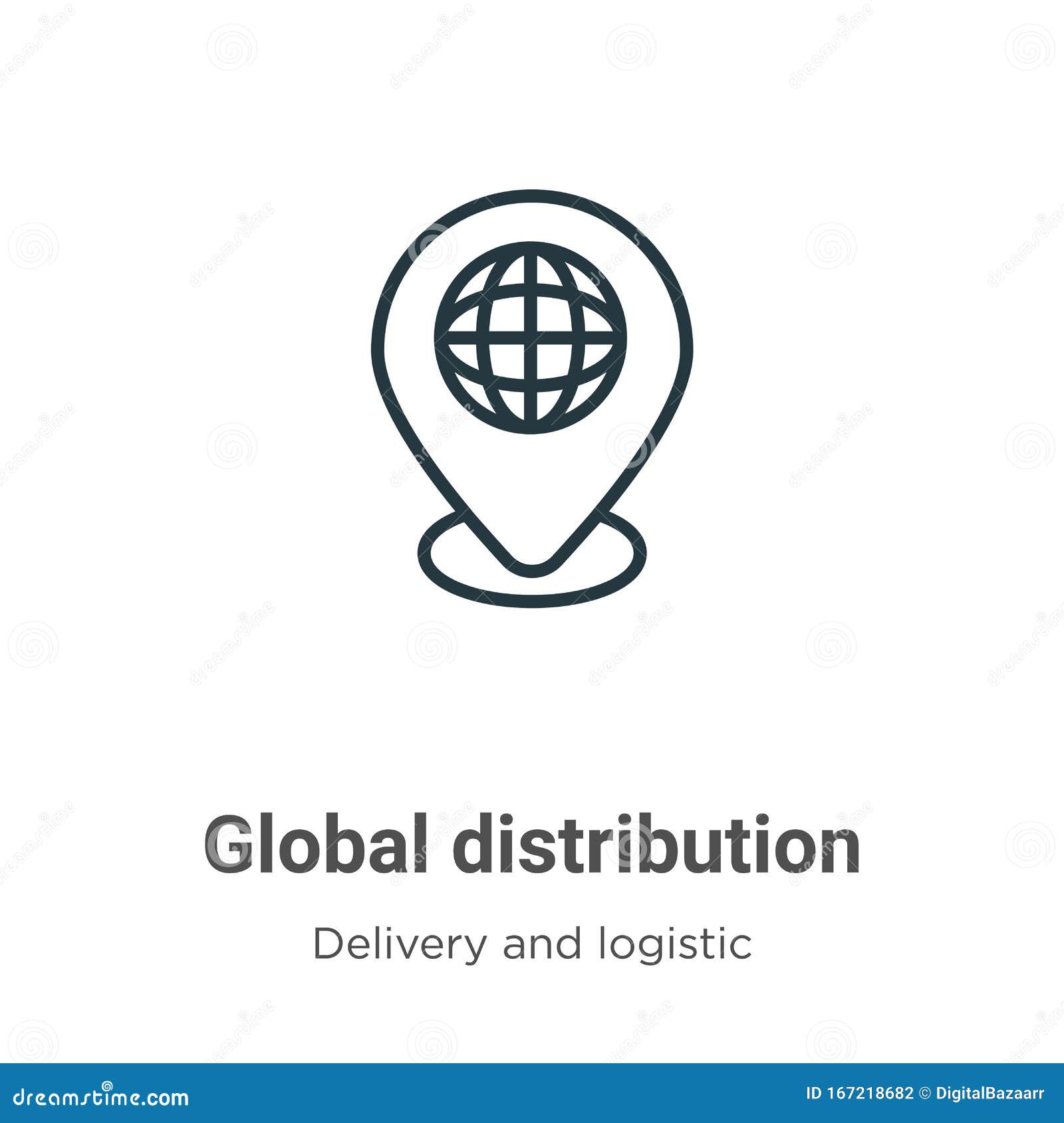 Global Distribution Network Stock Photography | CartoonDealer.com ...