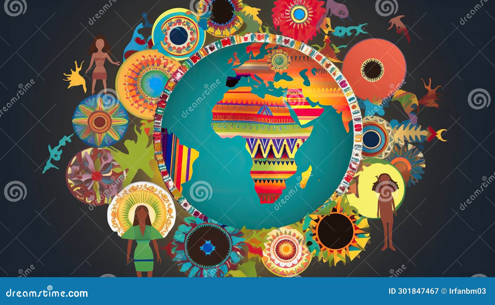 Global Diversity Showcase with Cultural Symbols - World Map Visual Insight Stock Image - Image ...