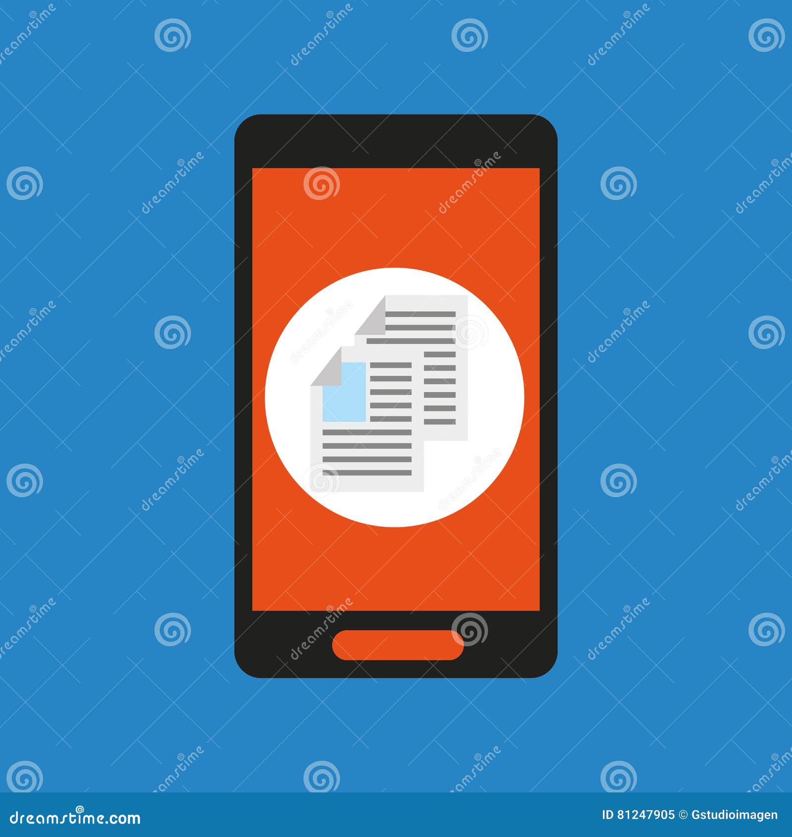 Global Document File Social Network Stock Vector - Illustration of icon ...