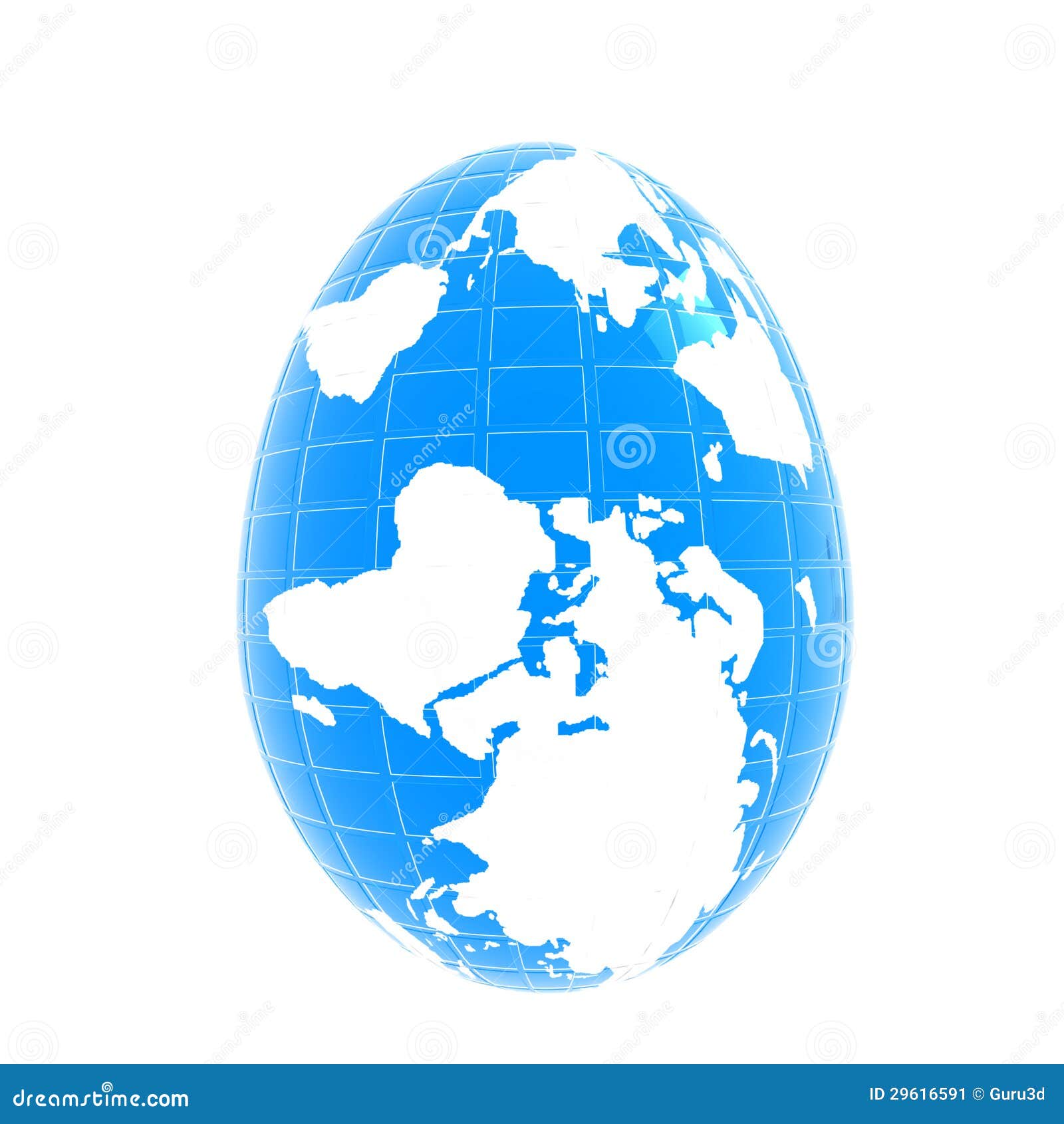 Global Easter Isolated on White Stock Illustration - Illustration of ...