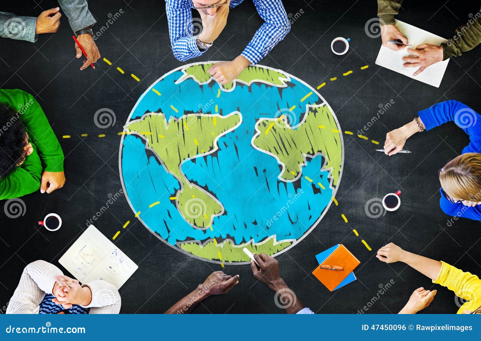 Global Ecology International Meeting Unity Learning Concep Stock Photo ...
