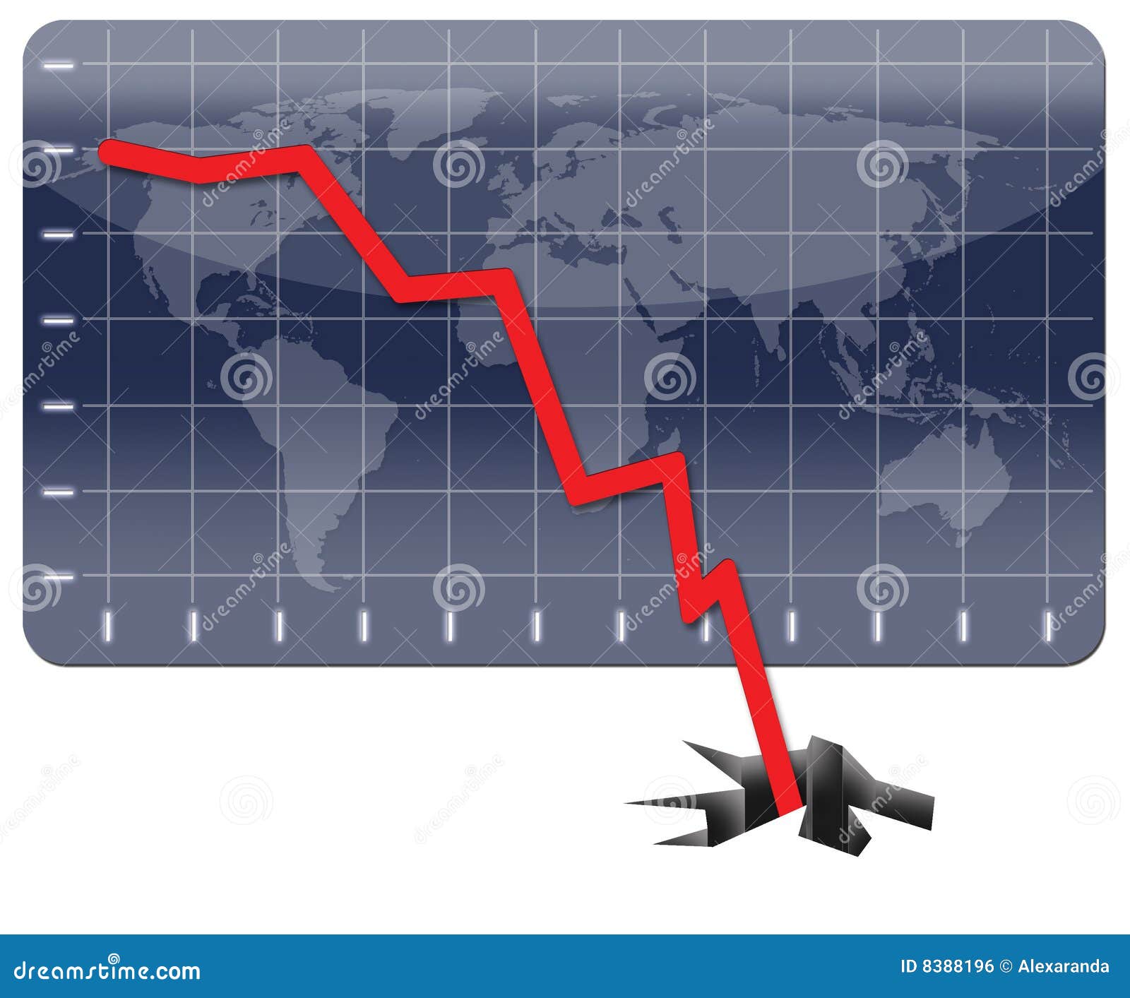 Global Economic Crisis stock illustration. Illustration of bleeding ...