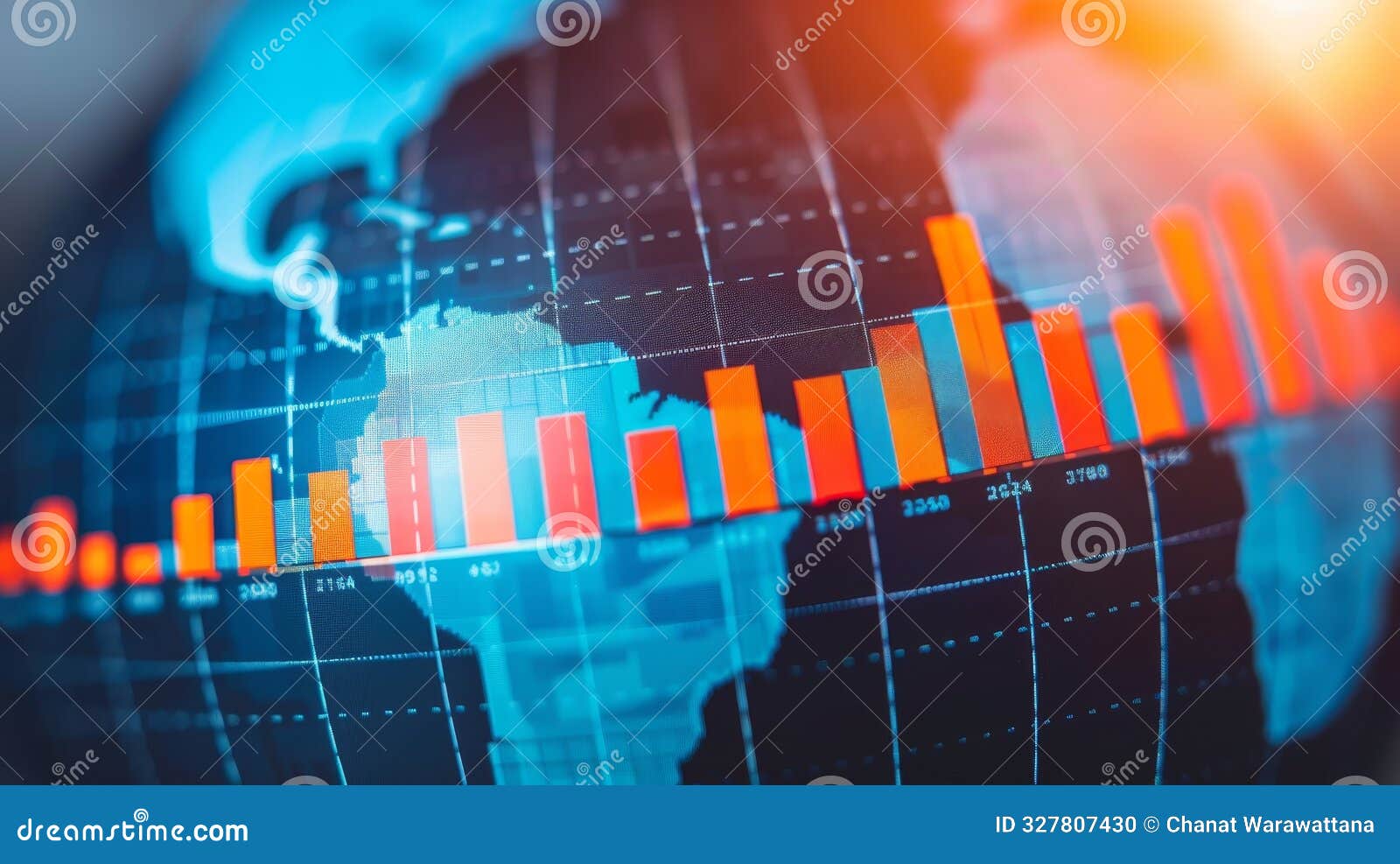 Global Economic Growth and Development Illustrated by Bar Graph ...