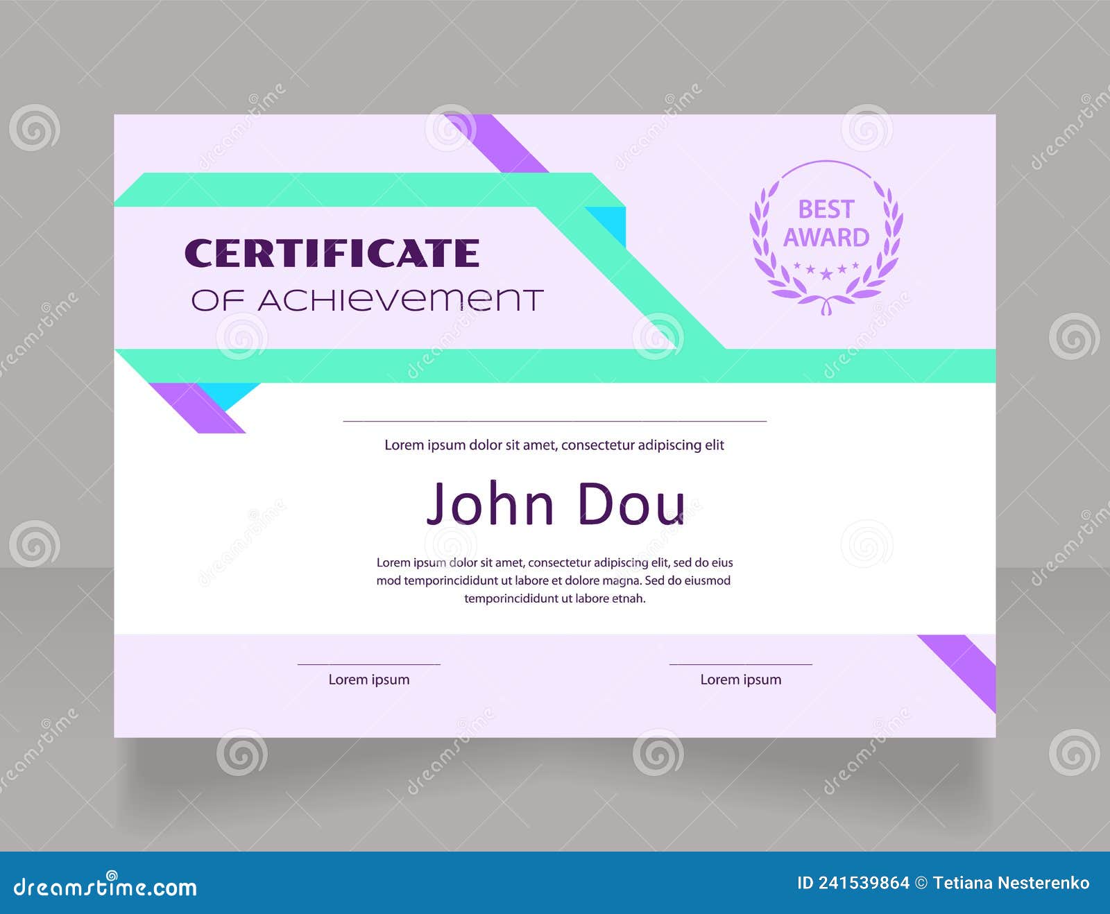 Global Economics Certificate Design Template Stock Vector ...