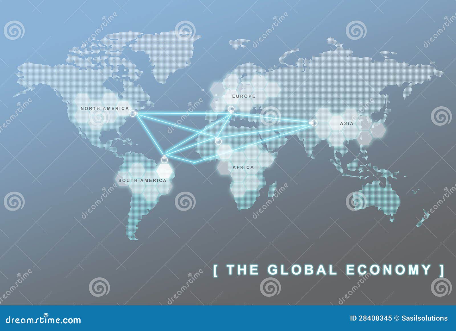The Global Economy Business Concept Stock Illustration - Illustration ...