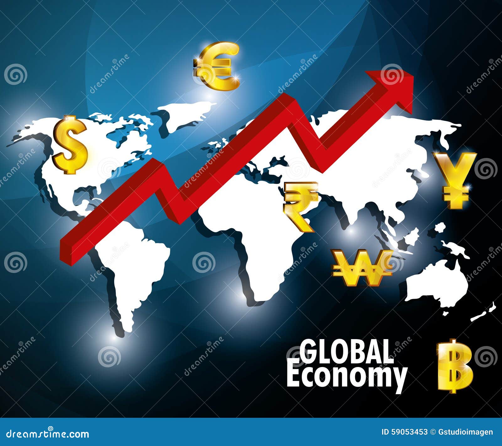 Global economy design, stock vector. Illustration of money - 59053453
