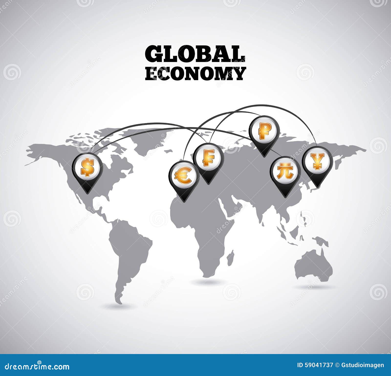 Global economy stock vector. Illustration of concepts - 59041737
