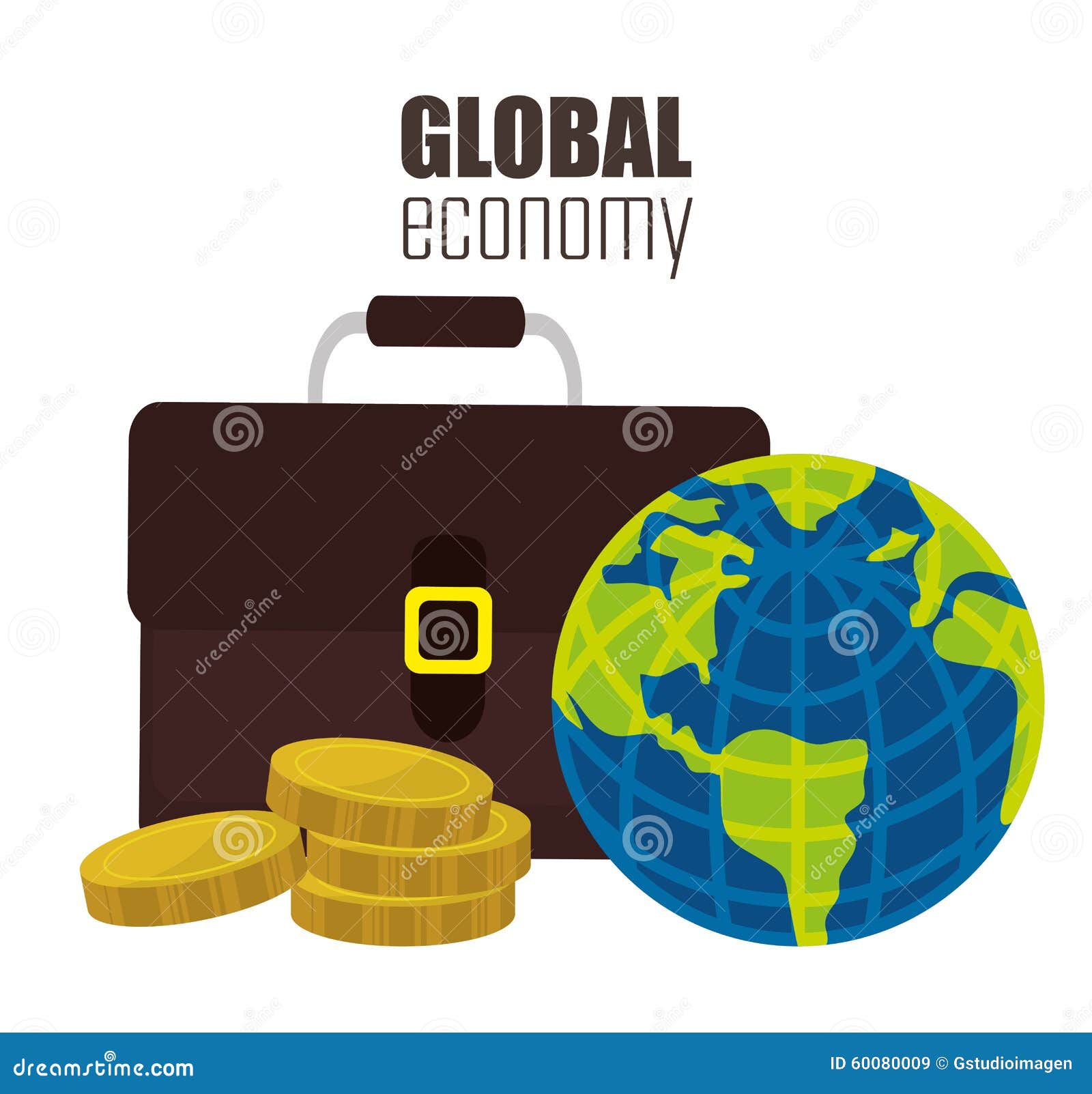 Global economy stock vector. Illustration of exchange - 60080009