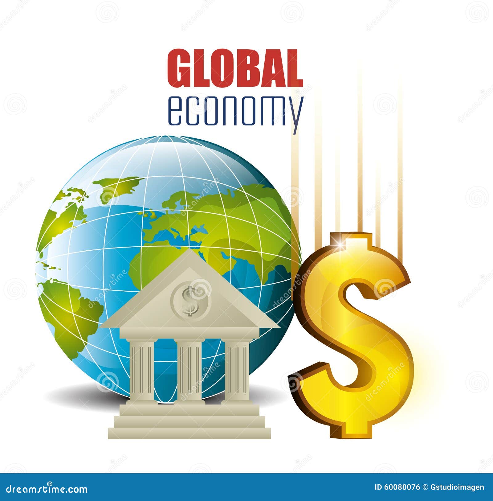 Global economy stock vector. Illustration of money, accounting - 60080076