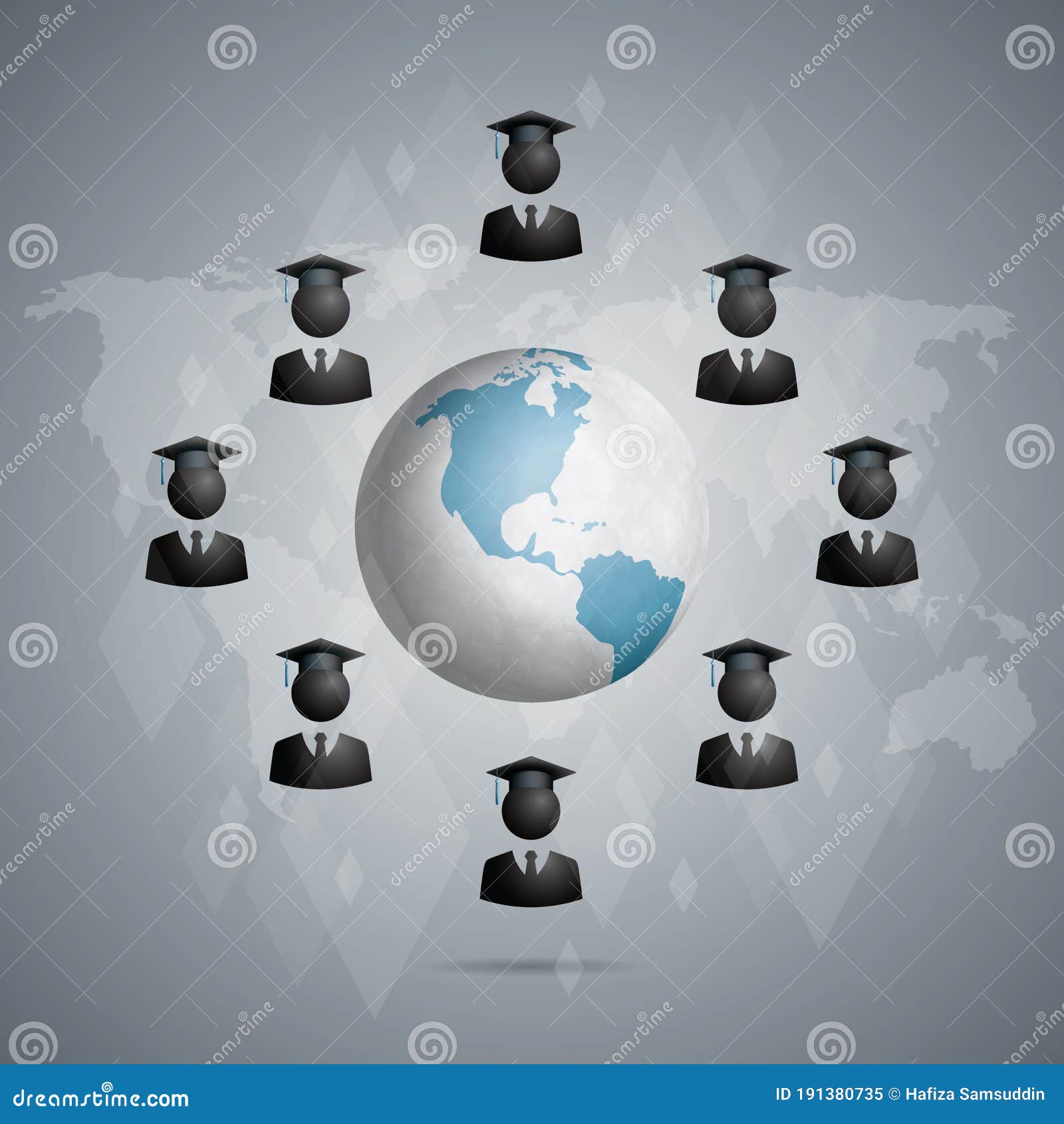 Global Education Concept. Vector Illustration Decorative Design Stock ...