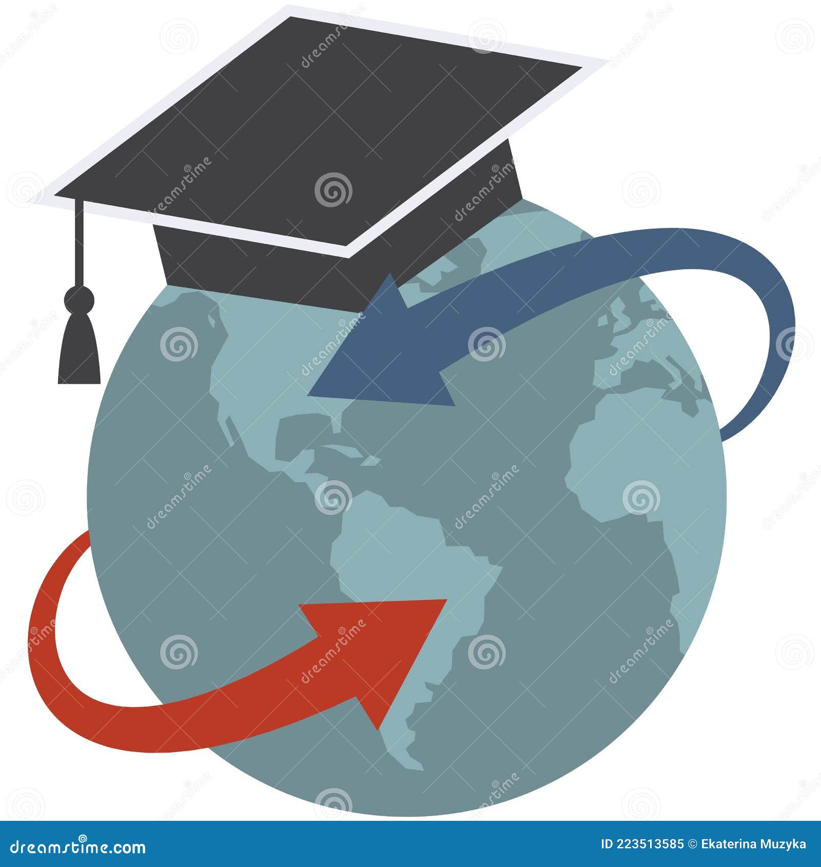 Global Education Icon, Online University Vector Symbol Stock Vector ...