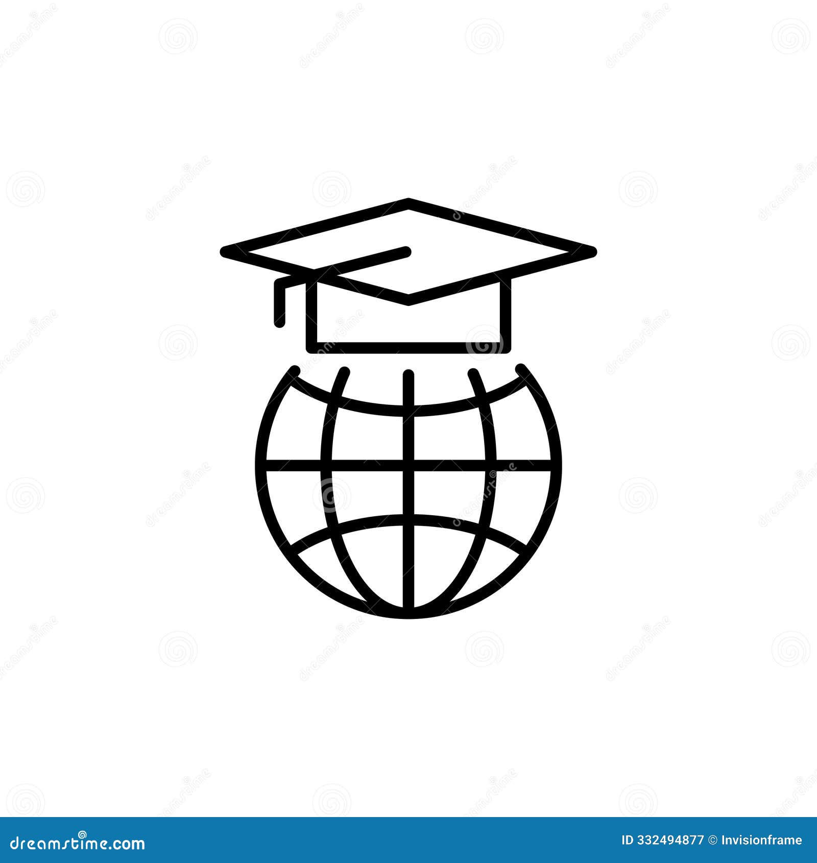 Global education icon stock illustration. Illustration of lecture ...