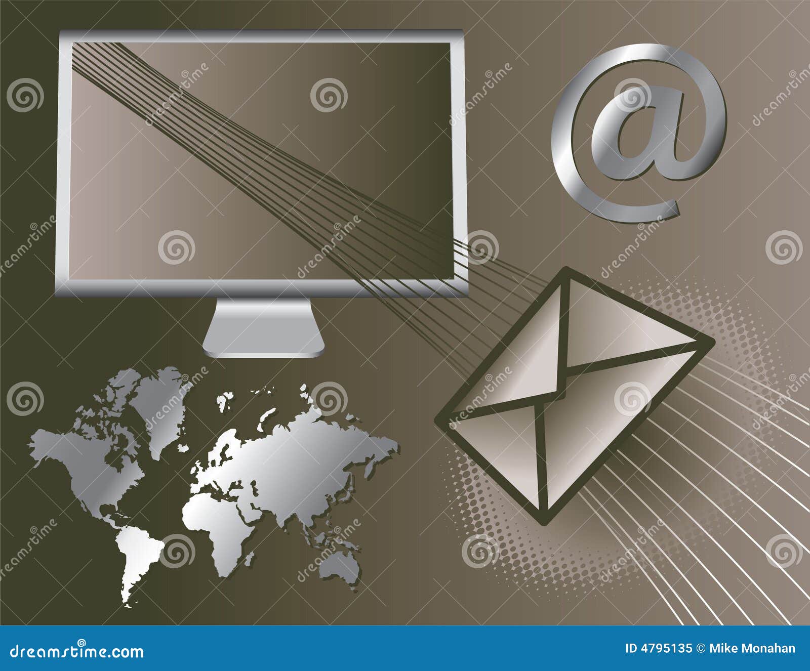 Global Email Icons stock vector. Illustration of graphic - 4795135
