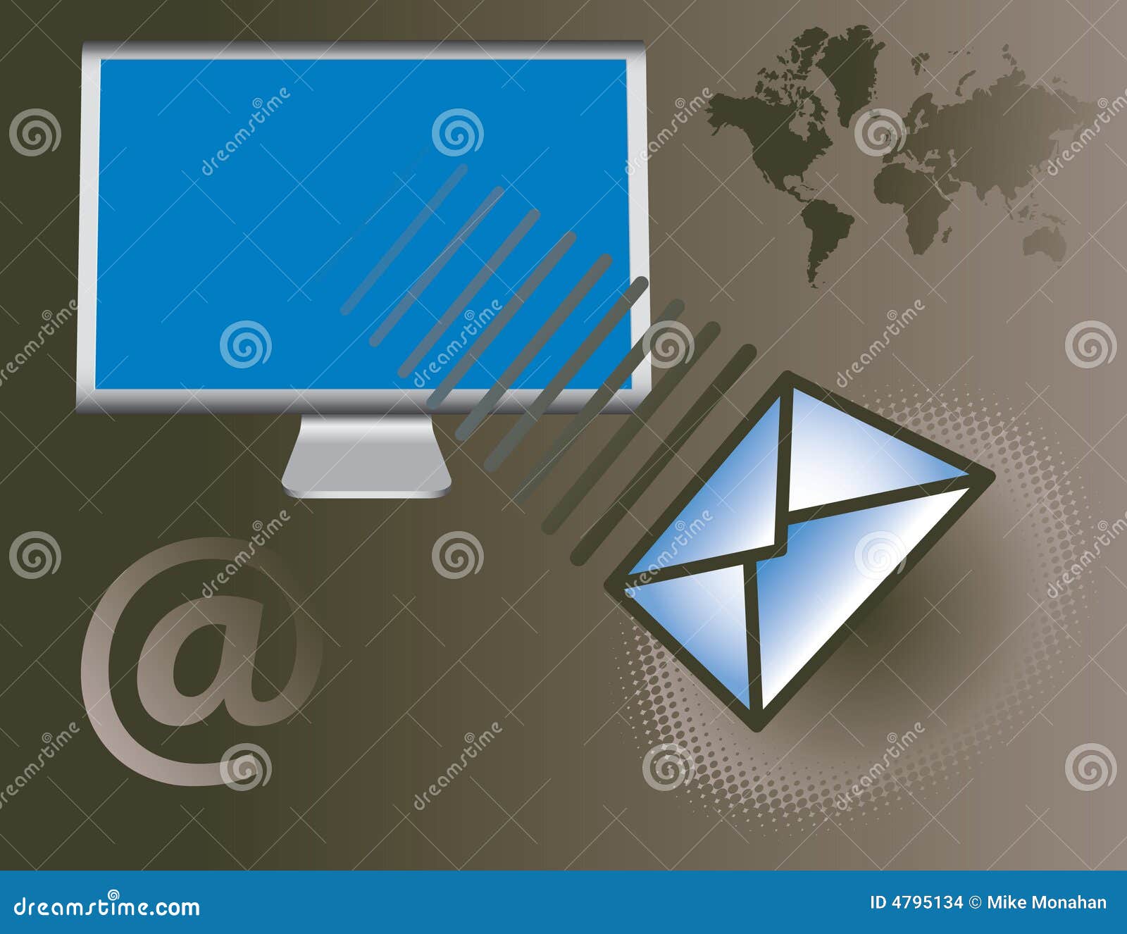 Global email service stock vector. Illustration of design - 4795134