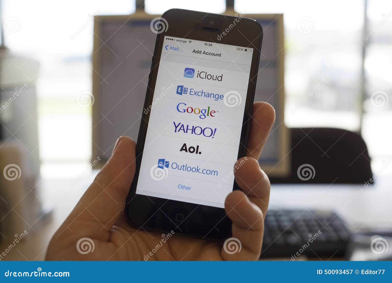 Global Email Services on Smartphone Screen Editorial Photography ...