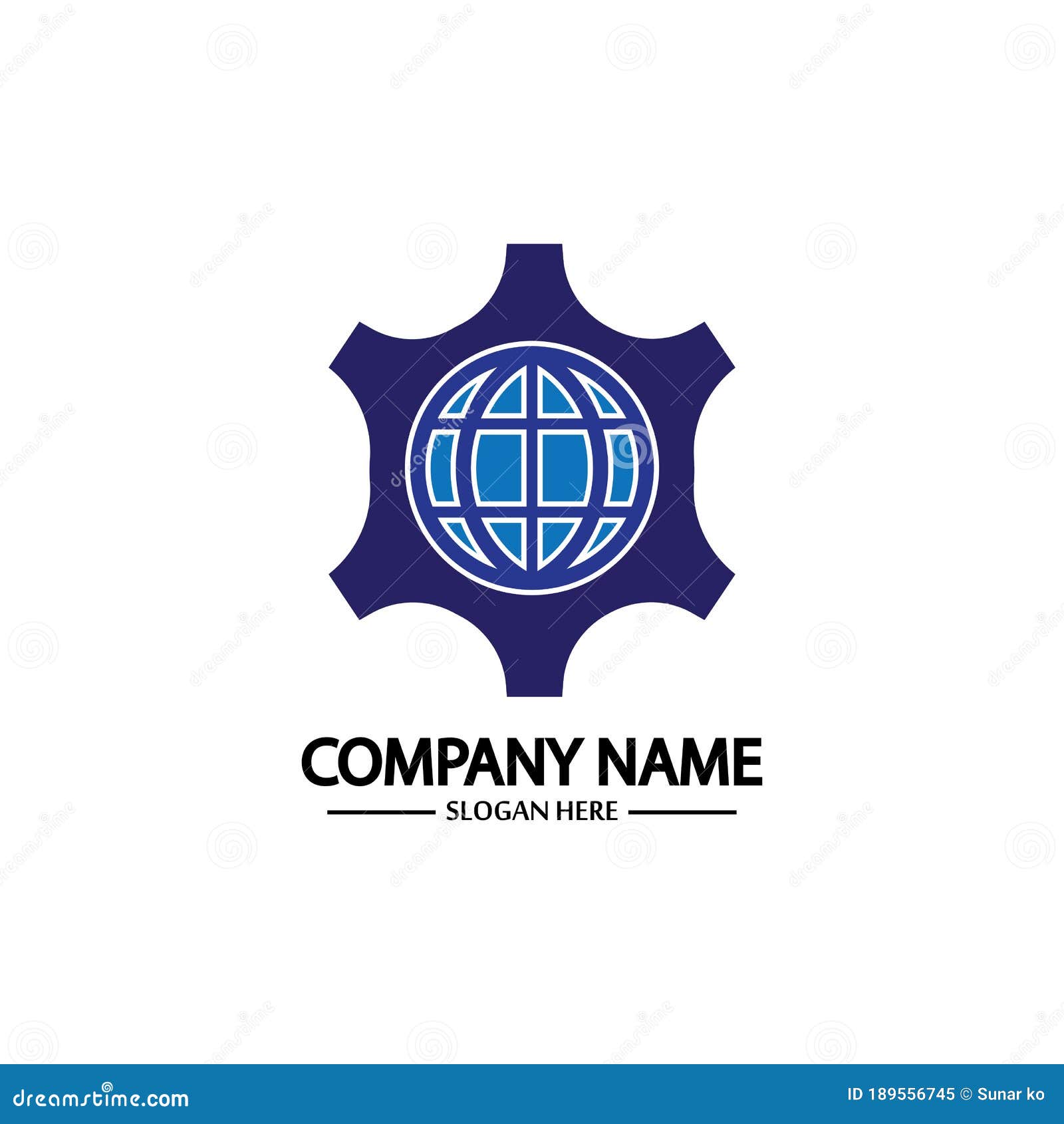 Global Engineer World Gear Logo Design Template Stock Vector ...