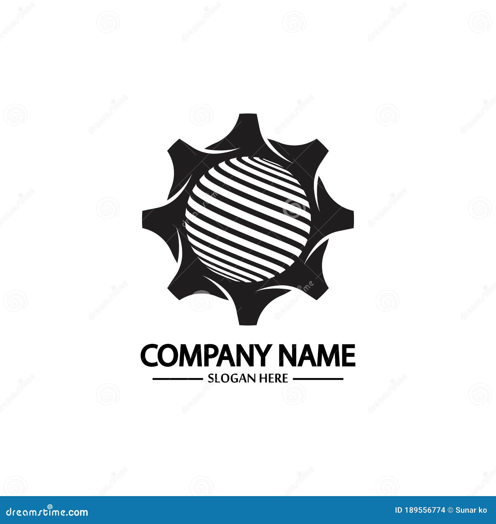 Global Engineer World Gear Logo Design Template Stock Vector ...