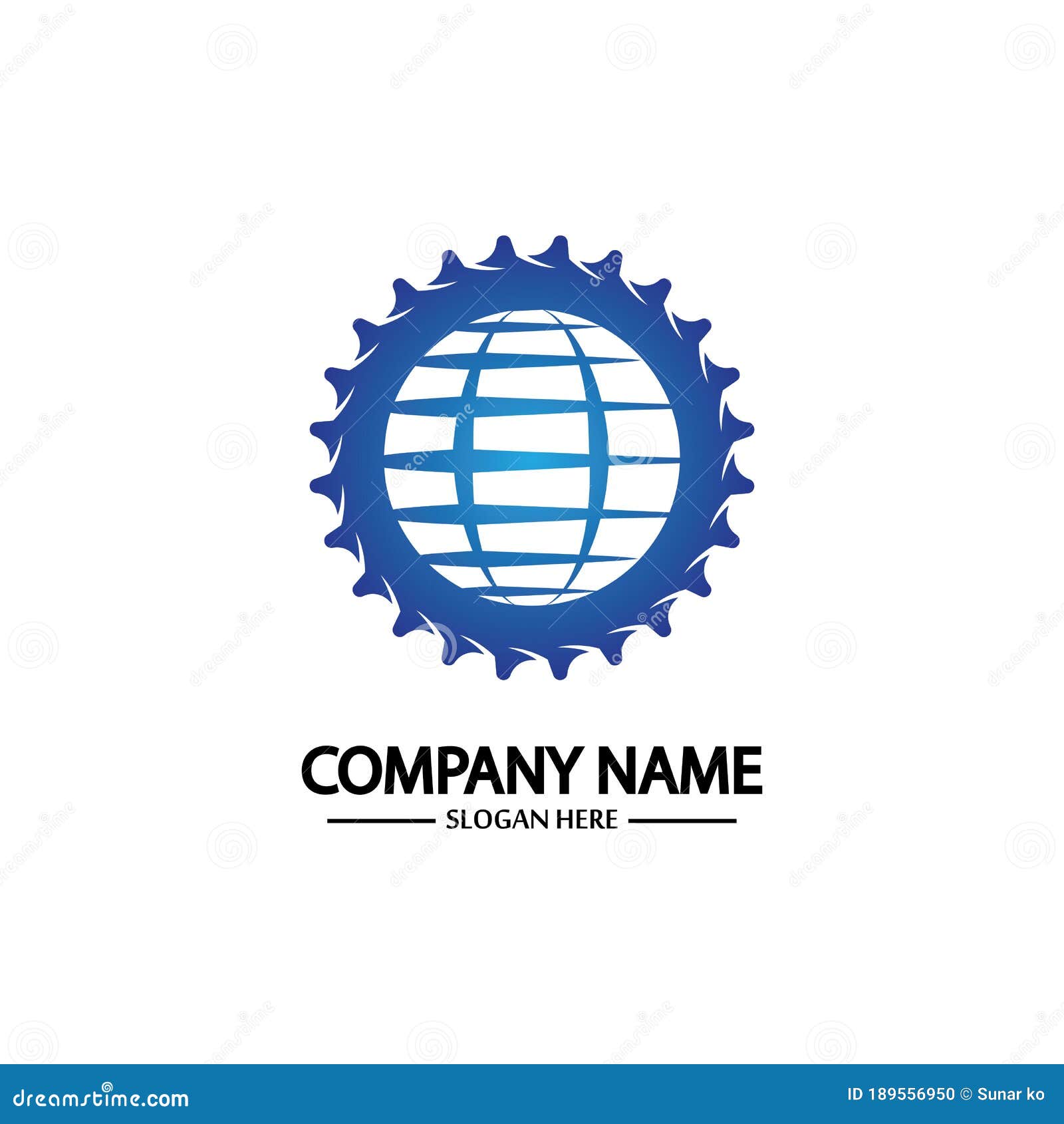 Global Engineer World Gear Logo Design Template Stock Vector ...