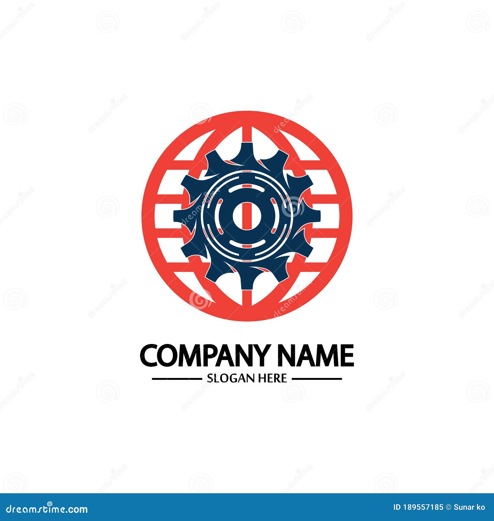 Global Engineer World Gear Logo Design Template Stock Vector ...