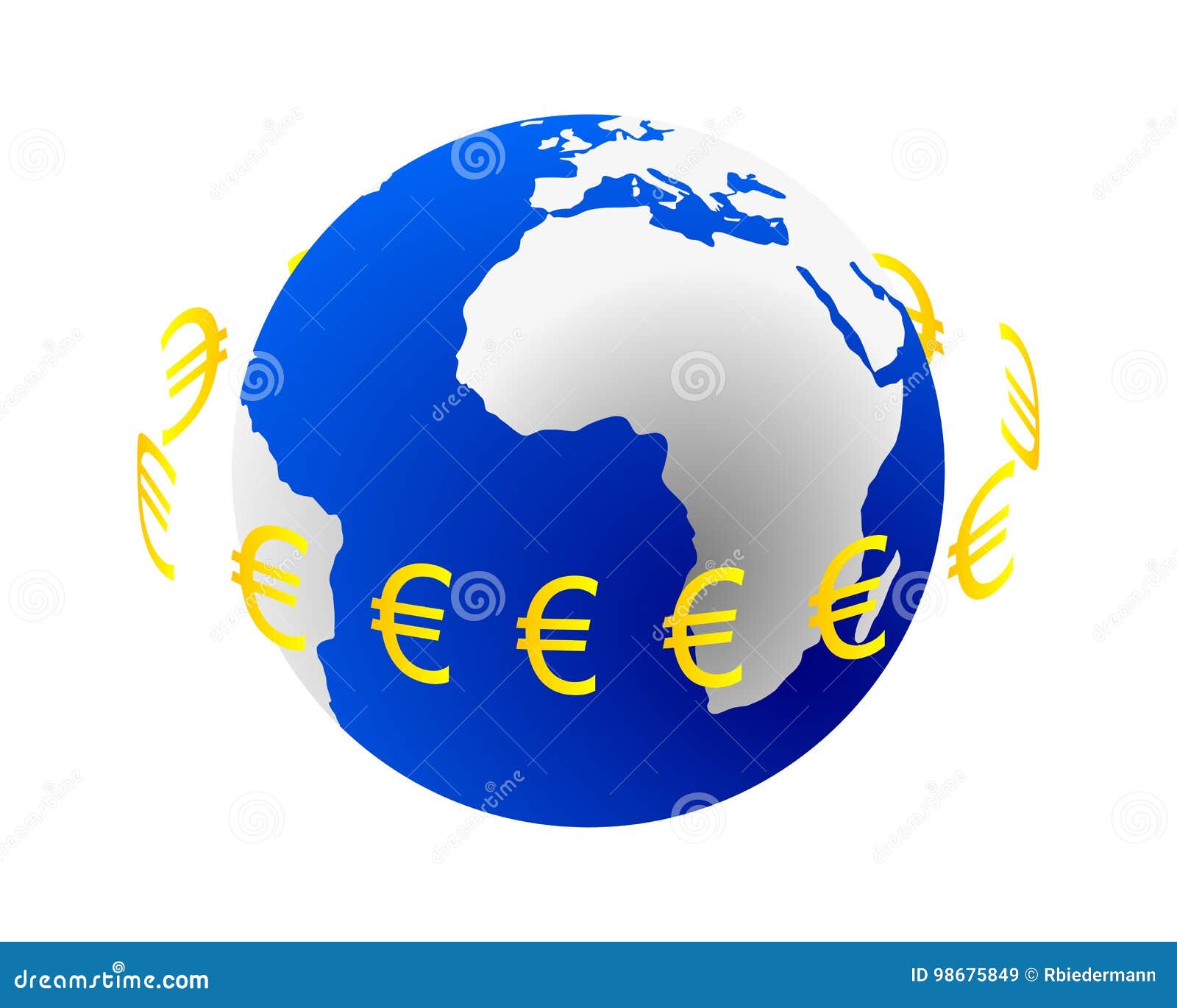 Global Euro stock vector. Illustration of finance, vector - 98675849