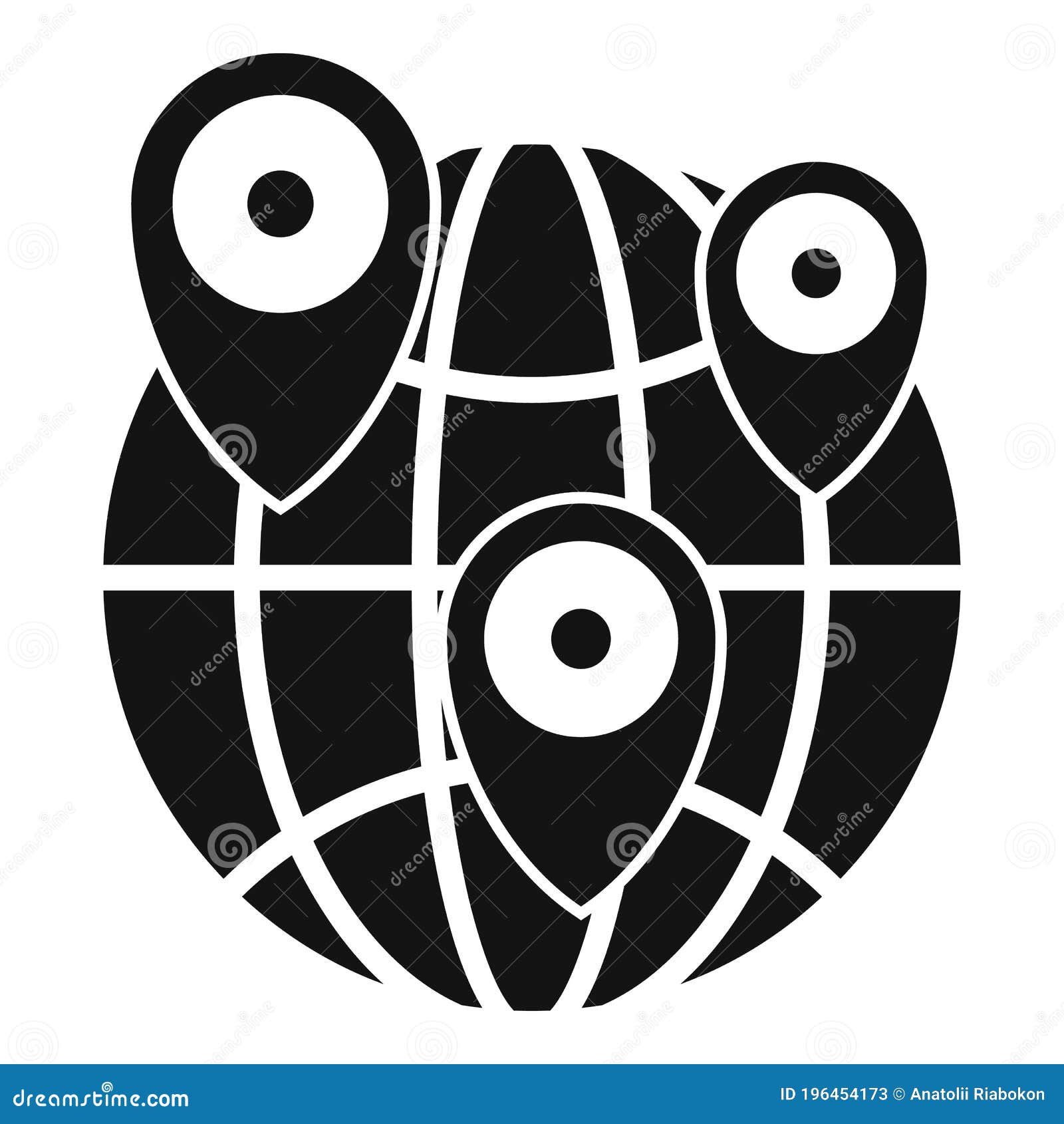 Global Exploration Icon, Simple Style Stock Vector - Illustration of ...